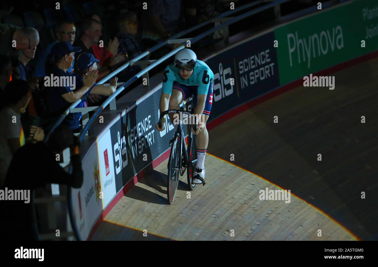 Great Britain’s James Bunting during day one of the Phynova Six Day ...