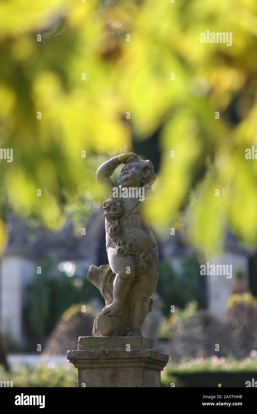 Blankenburg, Germany. 10th Oct, 2019. The baroque terrace garden below ...