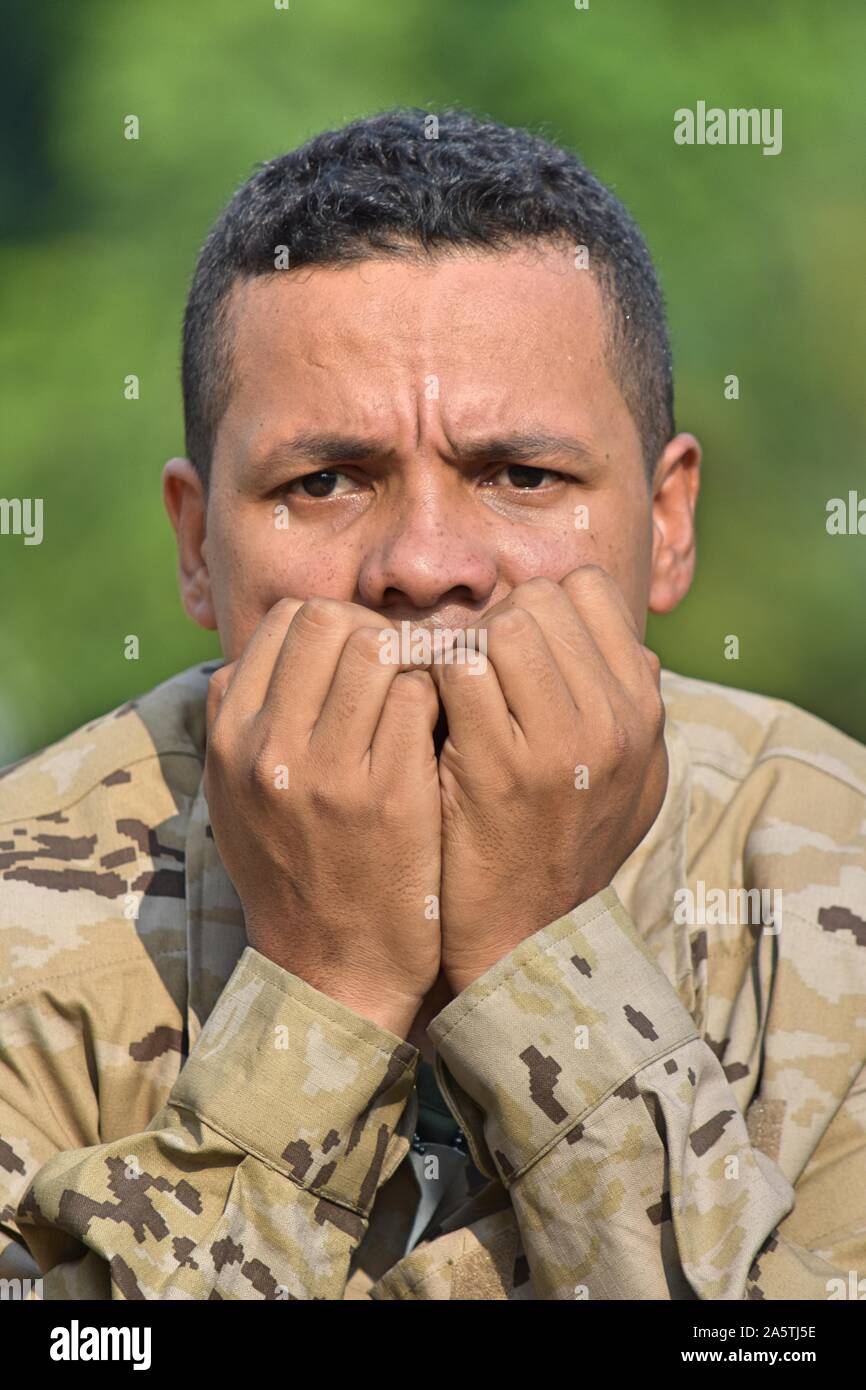 Soldiers are afraid hi-res stock photography and images - Alamy