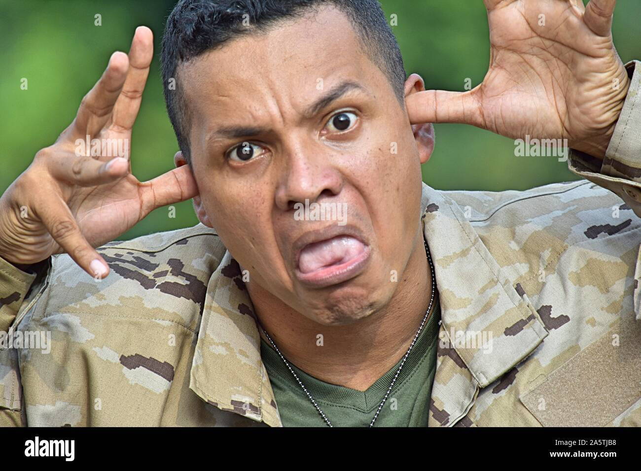Goofy Hispanic Person Stock Photo - Alamy