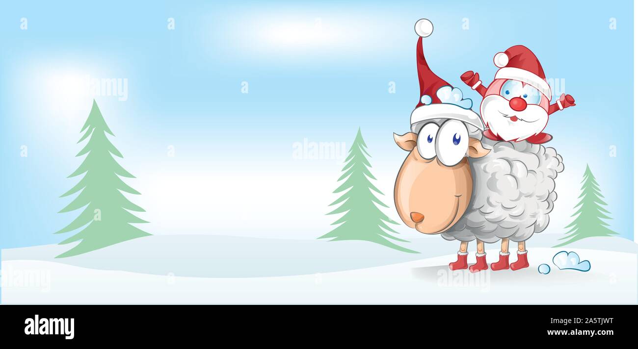 Cartoon sheep illustration Stock Vector Images - Alamy
