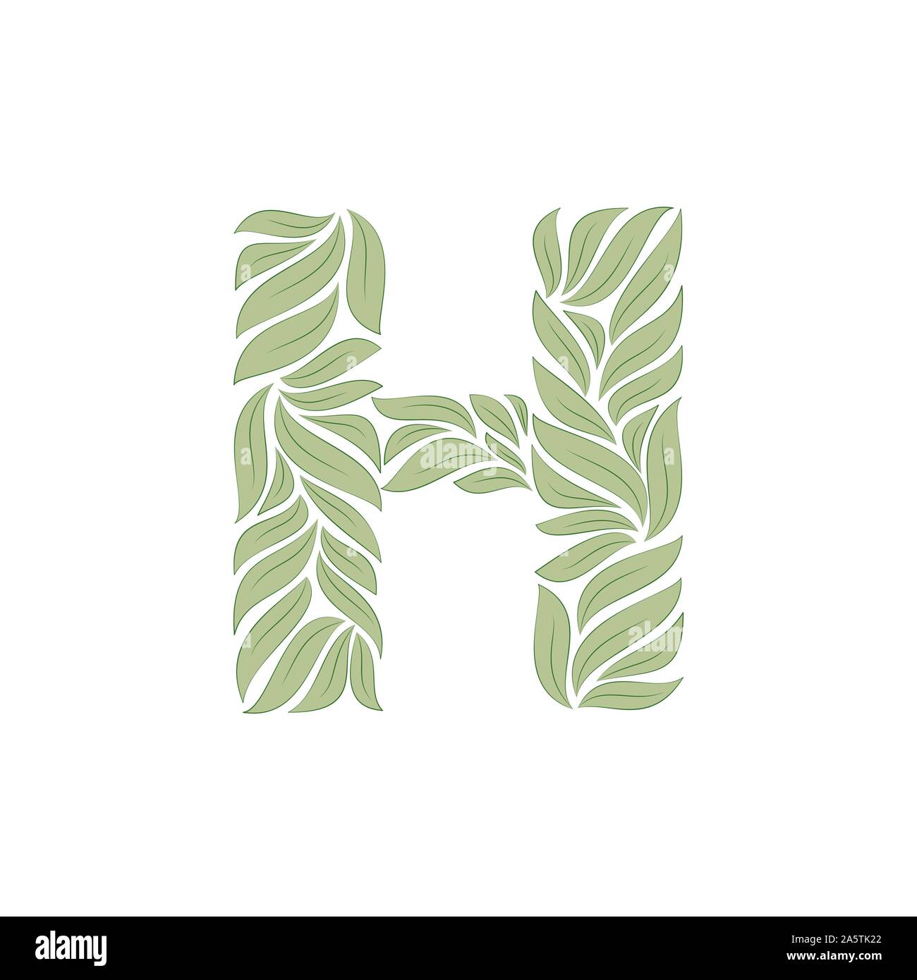 Ornamental letter H on white Stock Vector Image & Art - Alamy