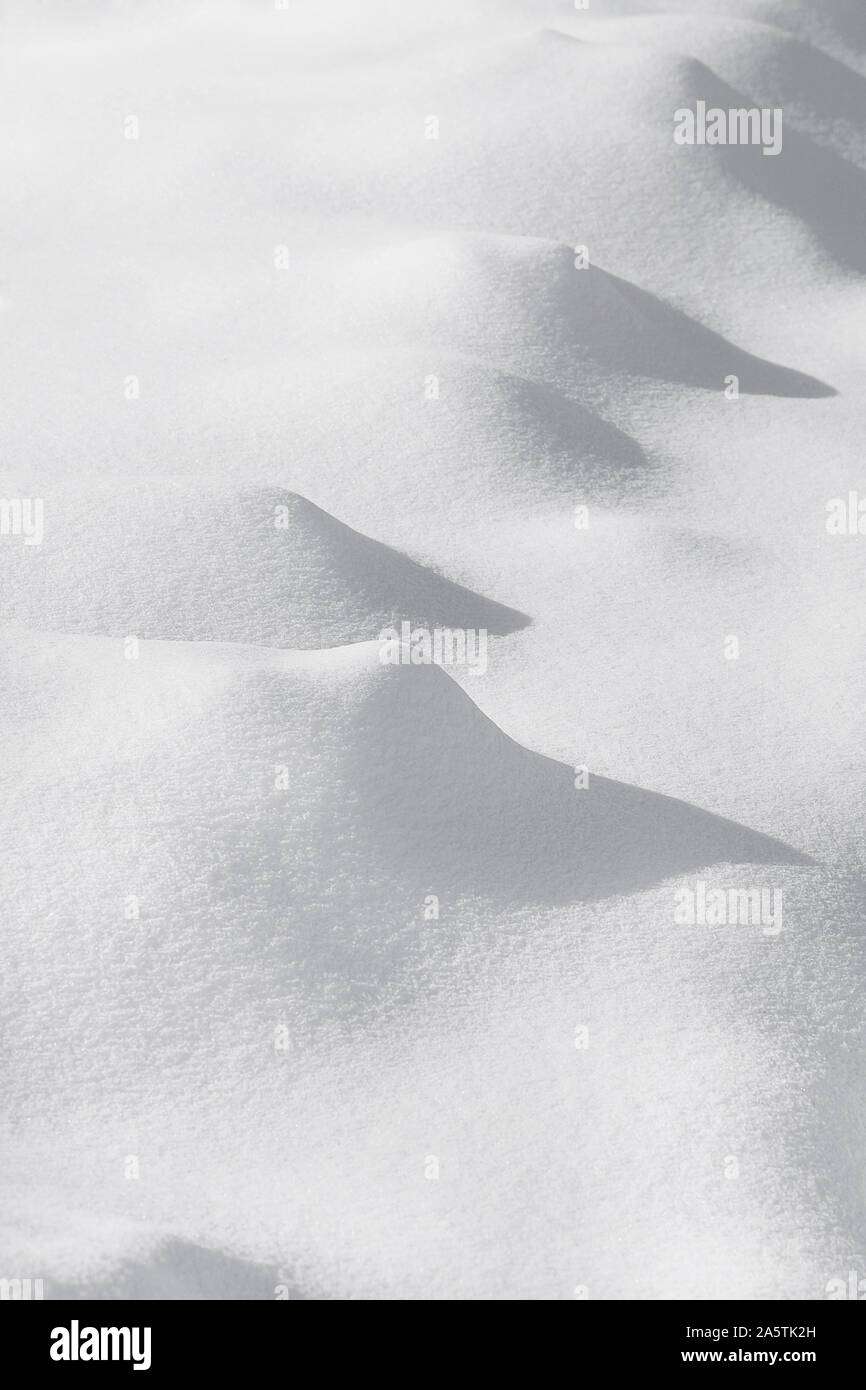 Winter Landscape with snow banks. All white Stock Photo - Alamy