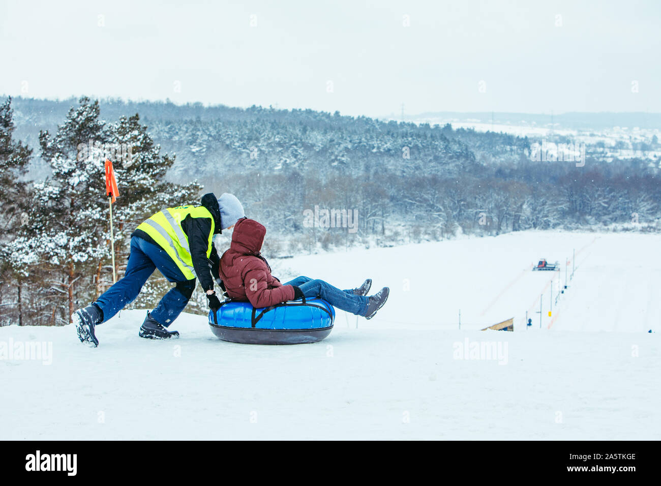Tubing on snow hi-res stock photography and images - Alamy