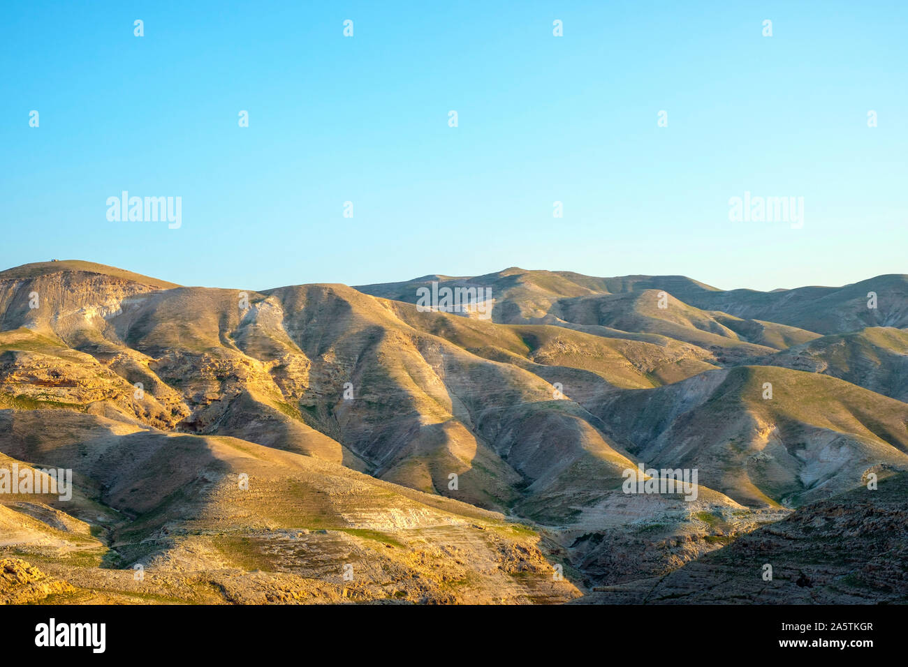 Judean Desert landscape near Jericho, Jericho Governorate, West Bank ...