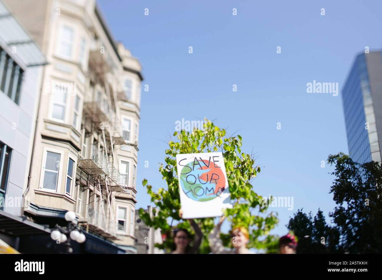 Climate change protest poster Stock Photo - Alamy