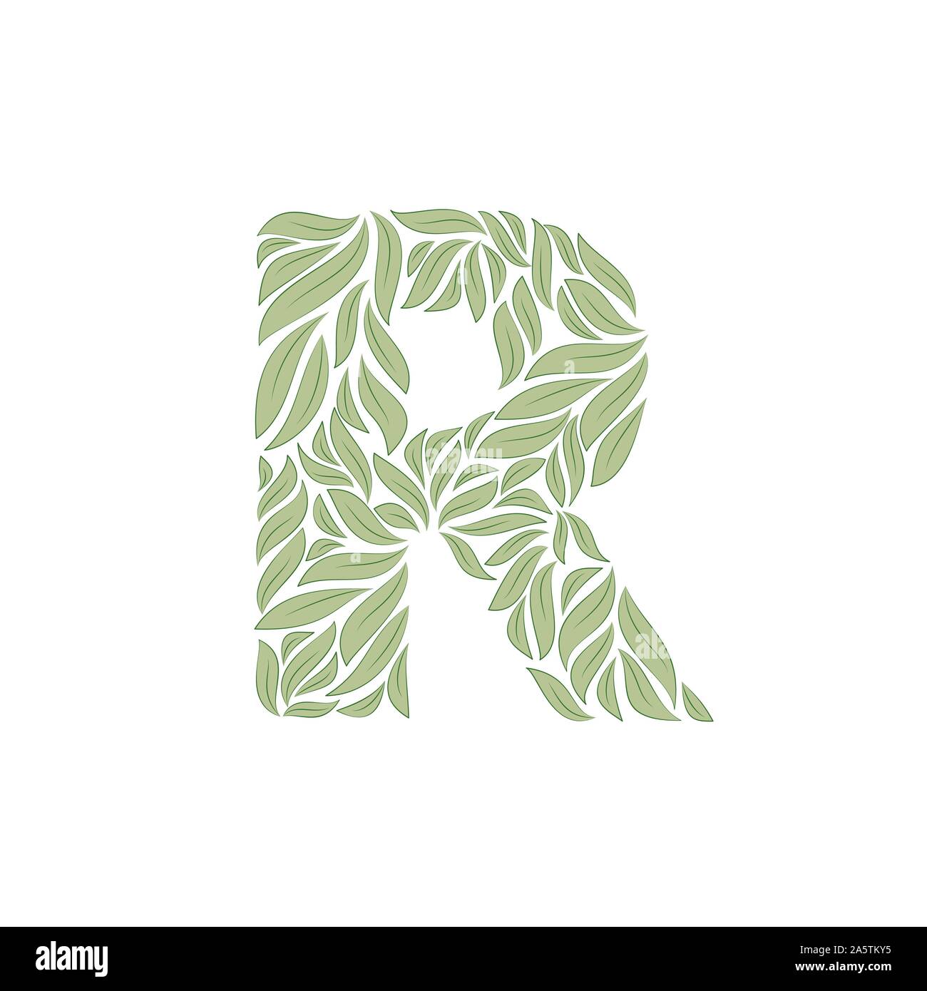 Ornamental letter R on white Stock Vector Image & Art - Alamy