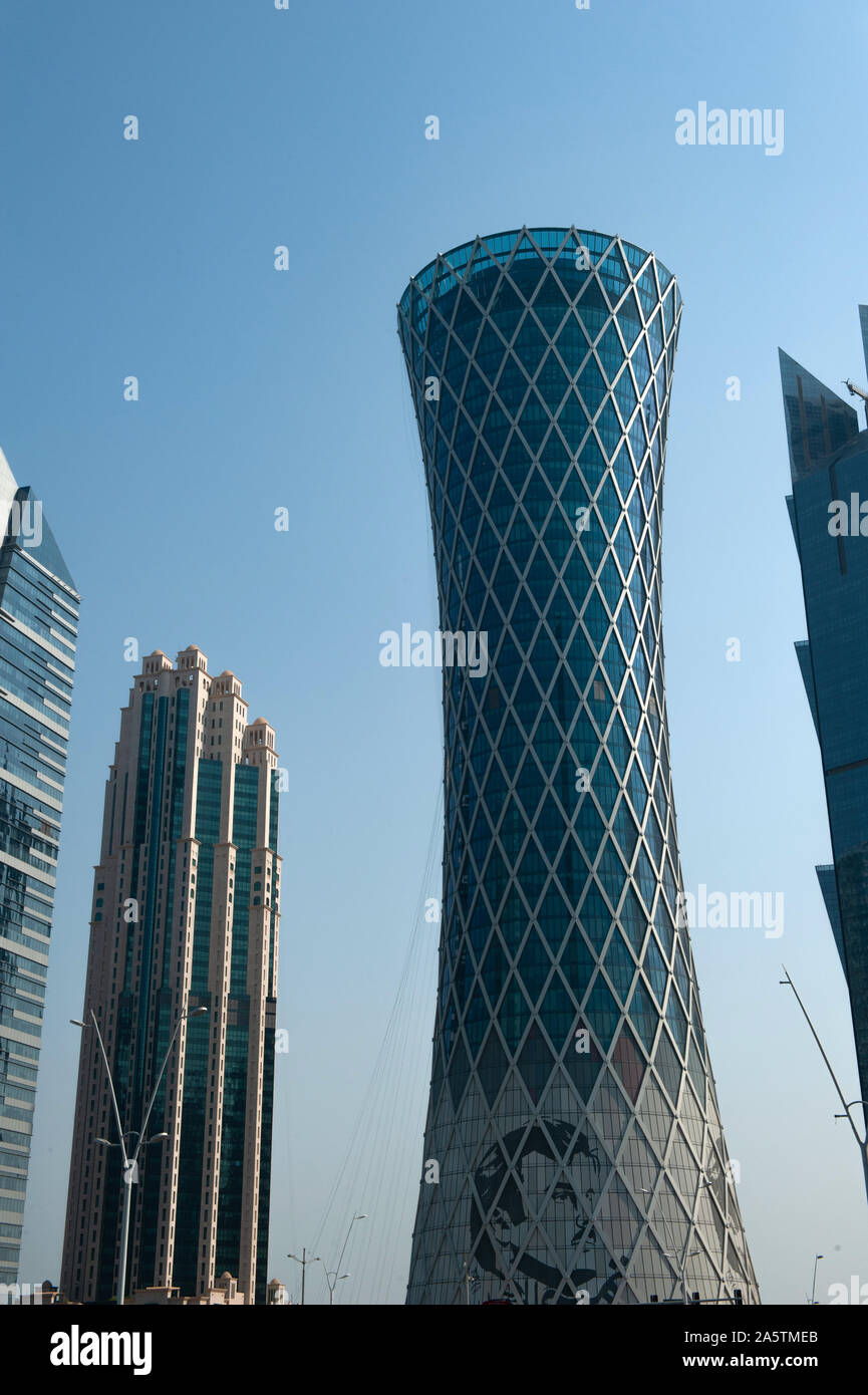 The Iconic Tornado Tower also known as QIPCO Tower standing 640 Feet ...