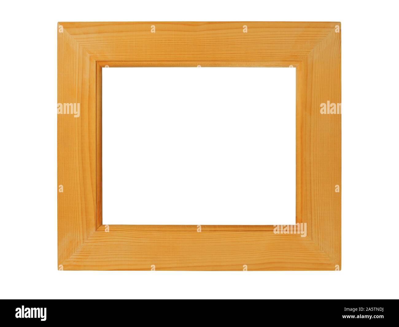 Big wooden frame isolated on white background Stock Photo - Alamy