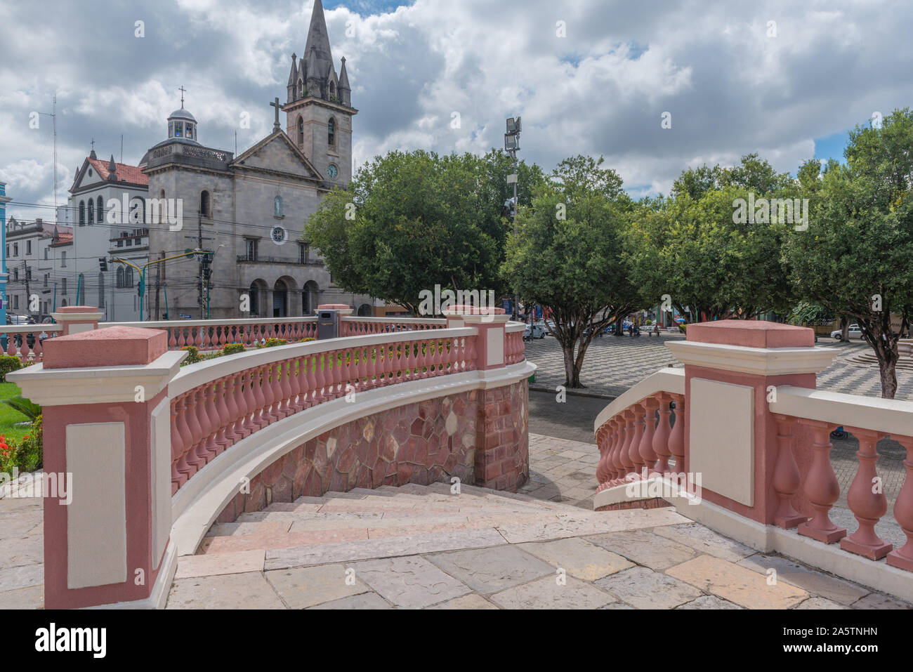 View from the theater balcony, centre of Manaus, capital of the biggest ...