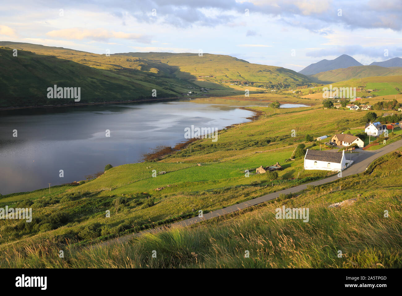 View over Loch Harport at Carbost on the Isle of Skye in the Inner ...