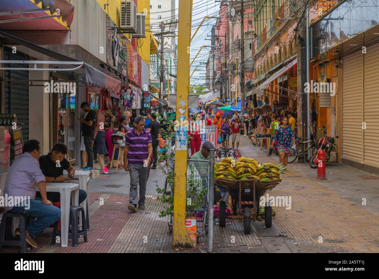 Busy harbour area of Manaus, The Amazon, Brazil, Latin America Stock ...