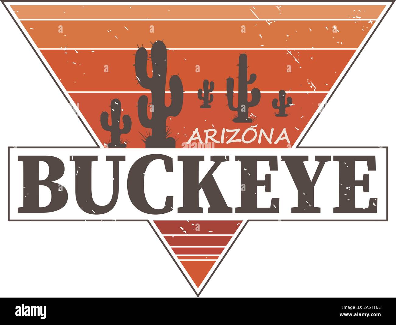 Buckeye city travel destination. vector shirt logo Stock Vector Image ...
