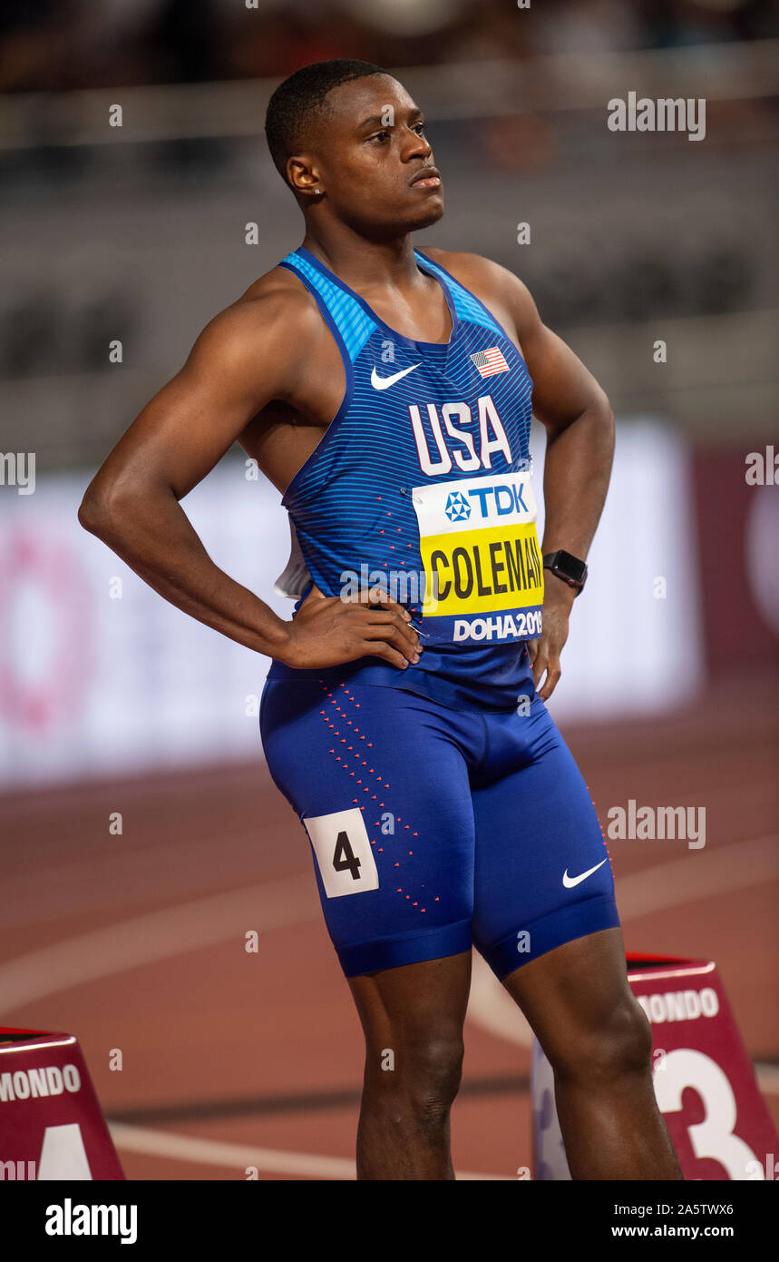 Christian coleman 2019 100m hi-res stock photography and images - Alamy