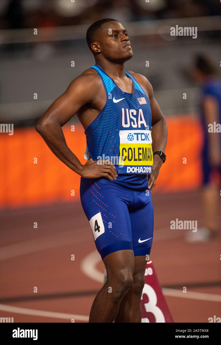 Christian coleman 2019 100m hi-res stock photography and images - Alamy
