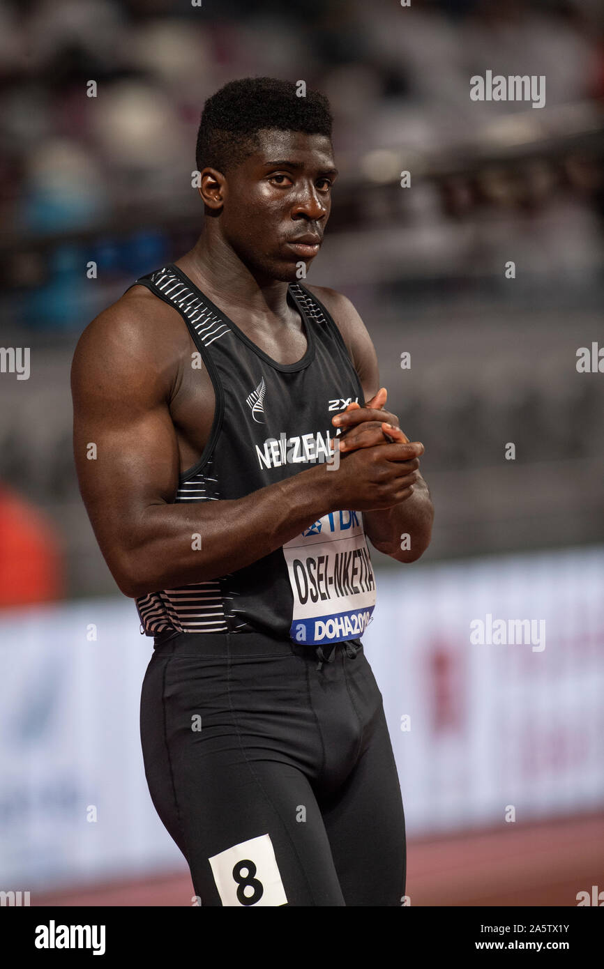 DOHA - QATAR SEPT 27: Edward Osei-Nketia of New Zealand competing in ...