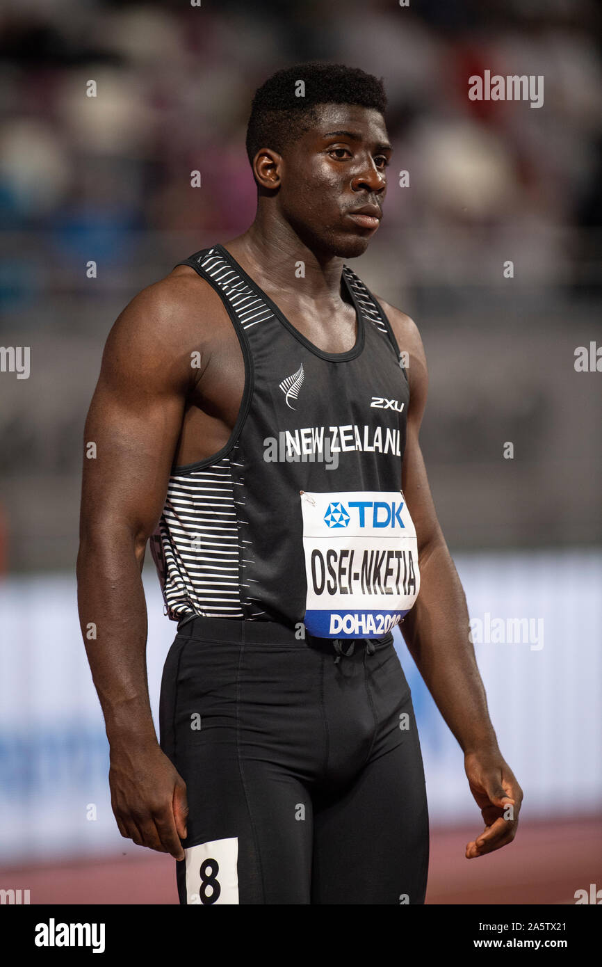 DOHA - QATAR SEPT 27: Edward Osei-Nketia of New Zealand competing in ...