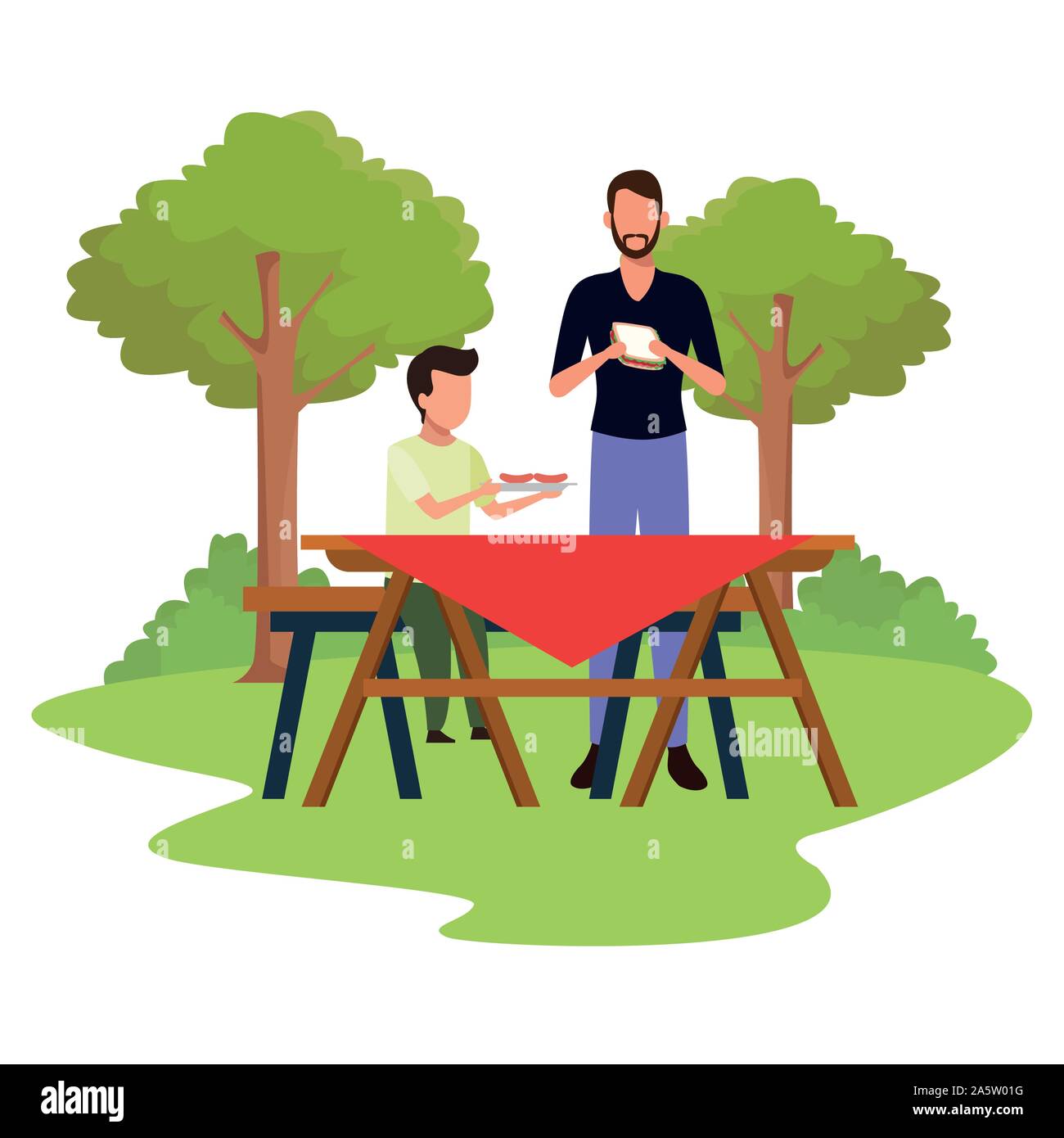 Kitchen rustic man Stock Vector Images - Alamy