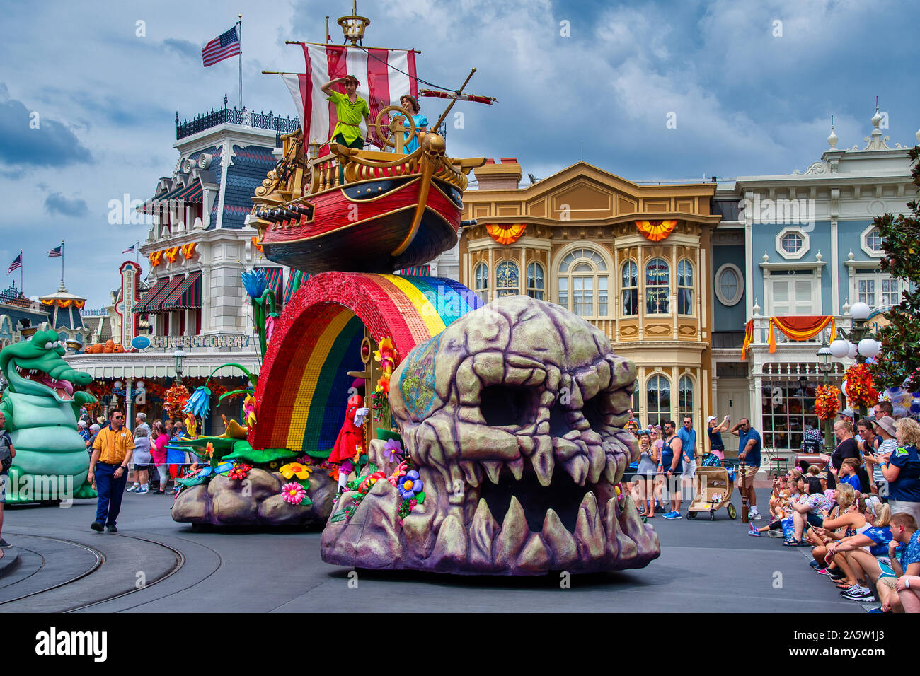 Peter Pan float from the Festival of Fantasy Parade at the Magic ...