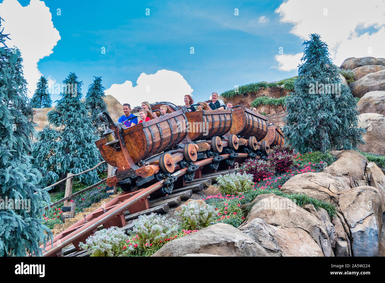 Seven Dwarfs Mine Train Model