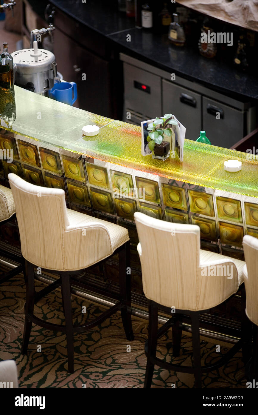 Stools at a bar Stock Photo - Alamy