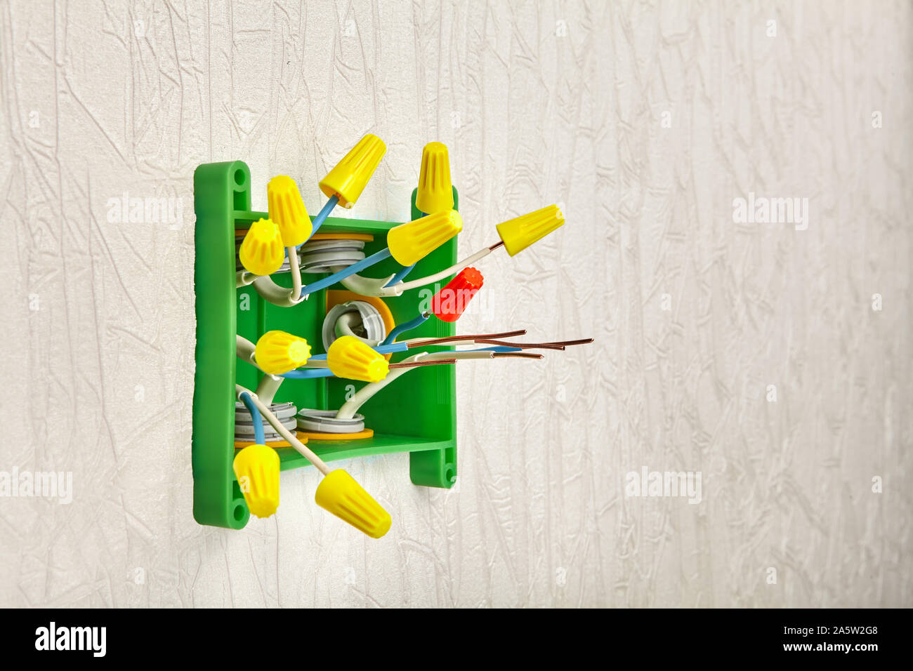 The use of screw-on connectors for splicing the ends of copper wires ...