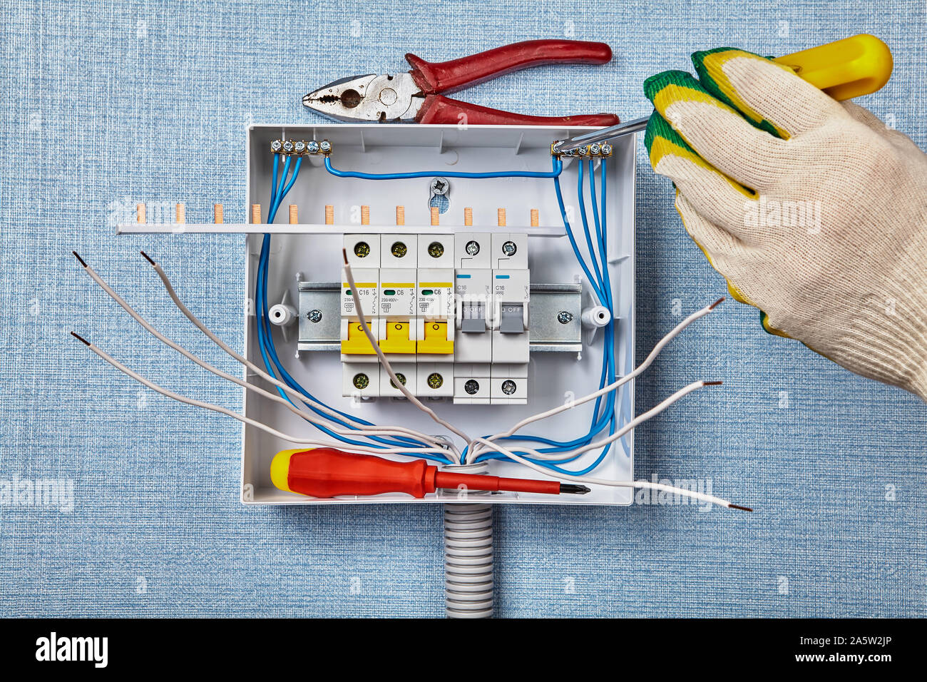 Consumer unit or CU are replace for new since old is in a poor ...