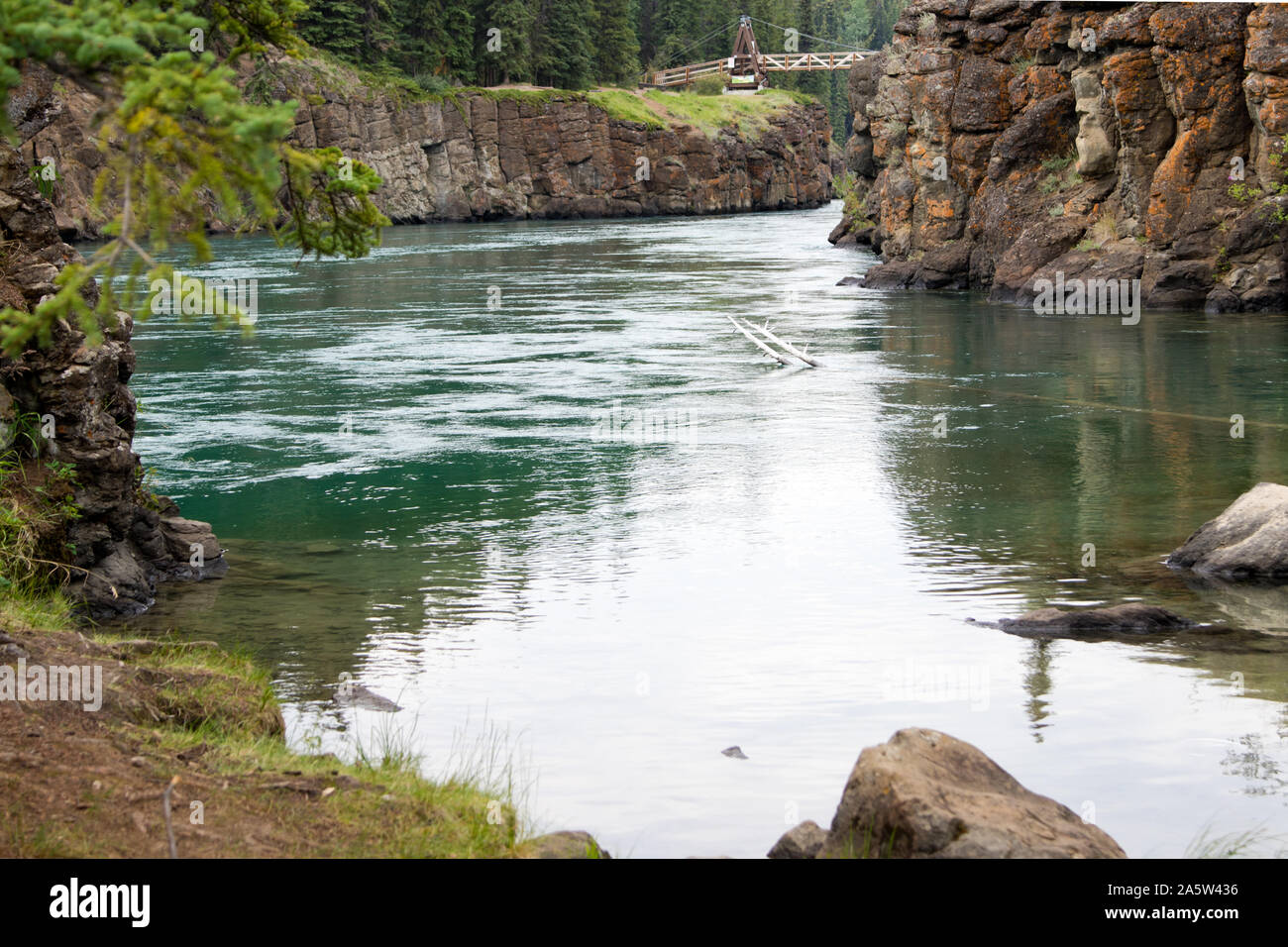 Lava canyon suspension bridge hi-res stock photography and images - Alamy
