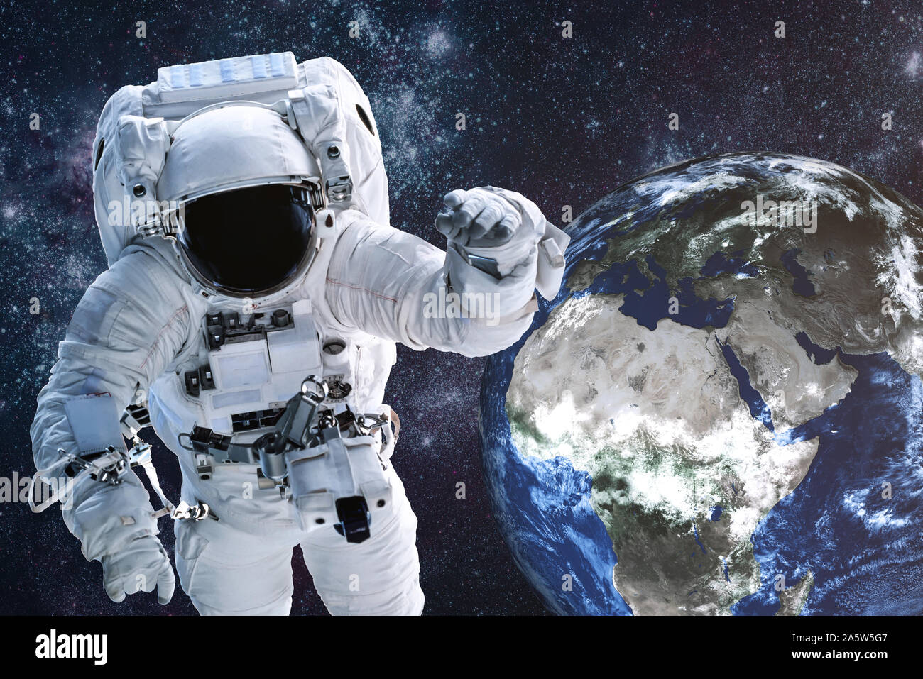 Sci Fi Astronaut On Planet