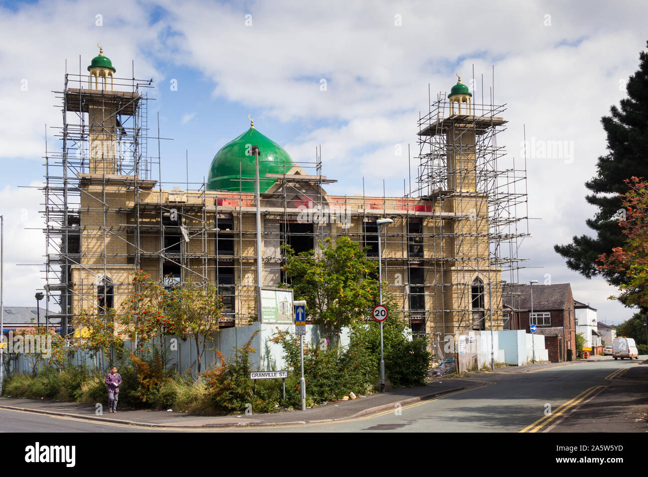 Sughra mosque, a three-storey purpose-built mosque under construction ...