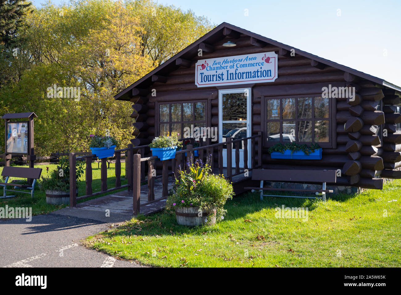 Two Harbors, Minnesota - October 20, 2019: The Two Harbors area Chamber ...