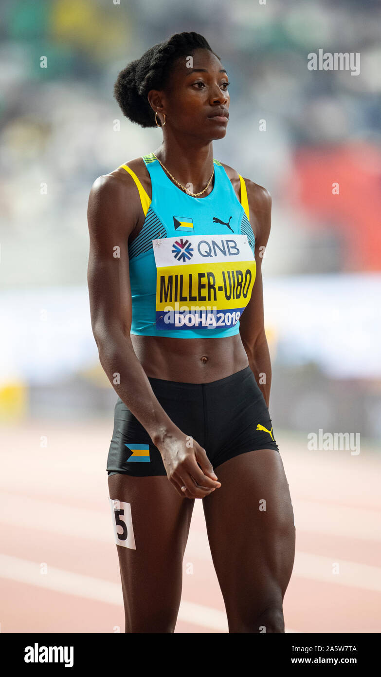 DOHA - QATAR SEPT 30: Shaunae Miller-Uibo of the Bahamas competing in ...