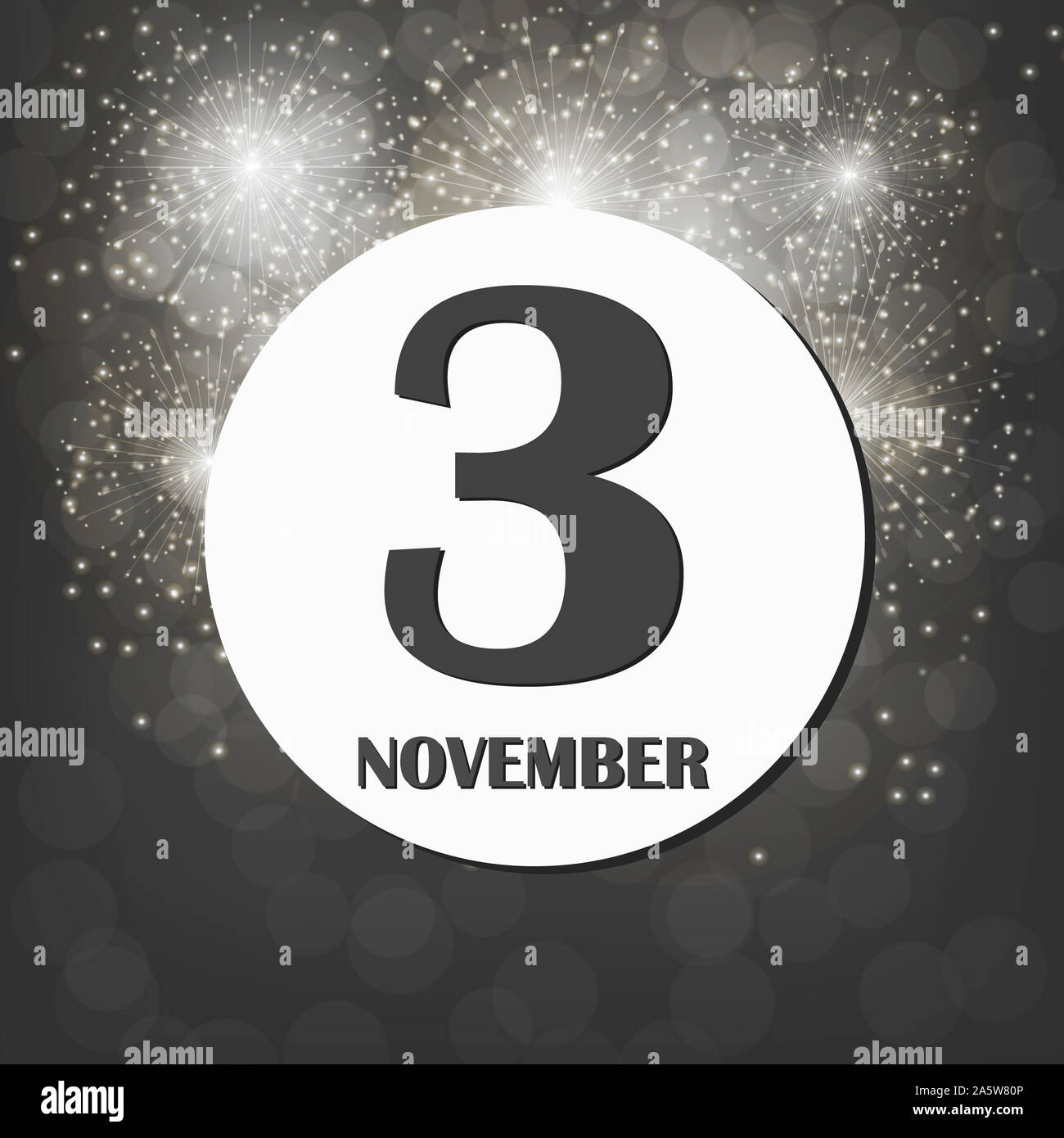 November 3 icon. For planning important day. Banner for holidays and ...