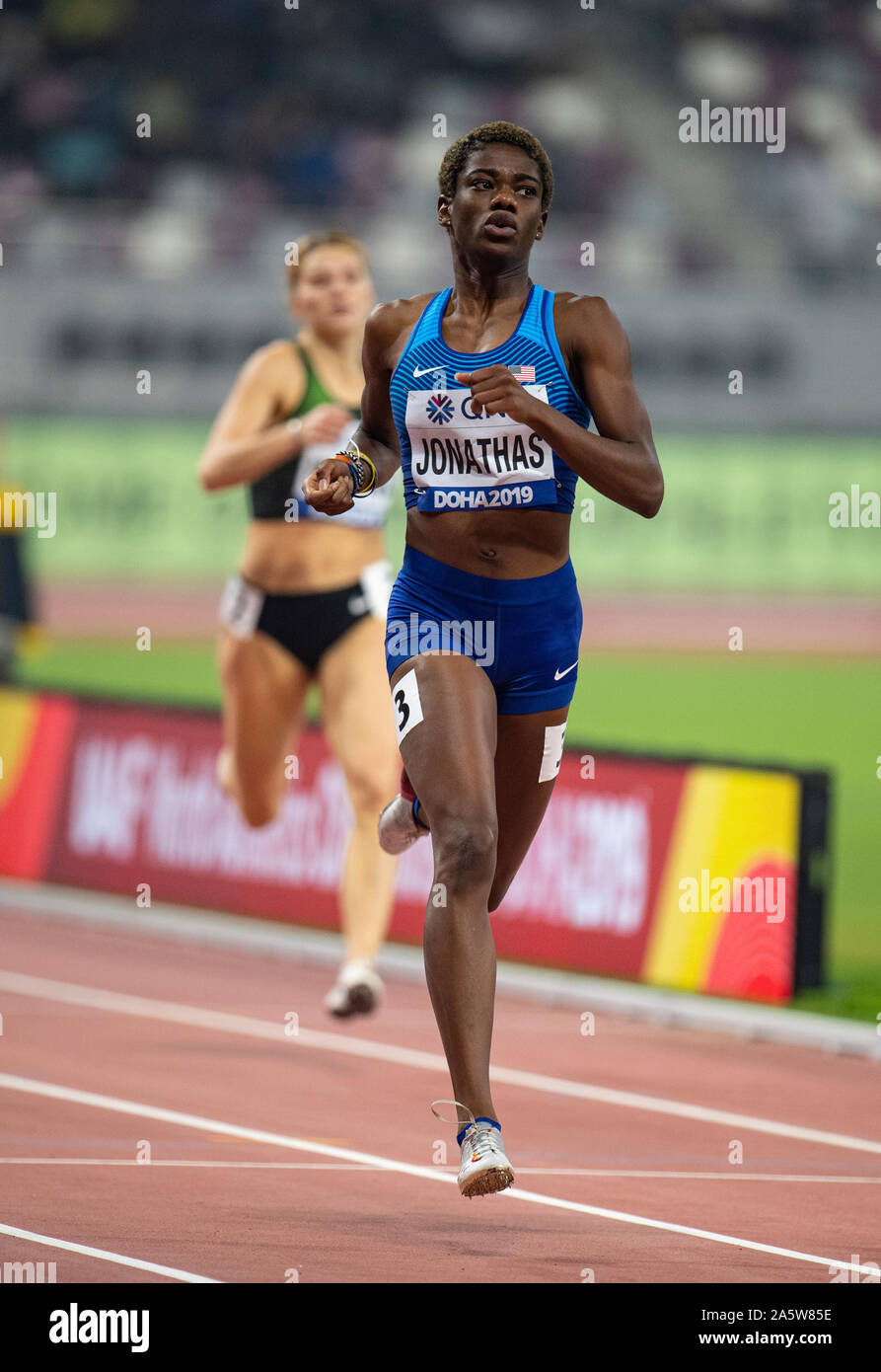 DOHA - QATAR SEPT 30: Wadeline Jonathas of the USA competing in the ...