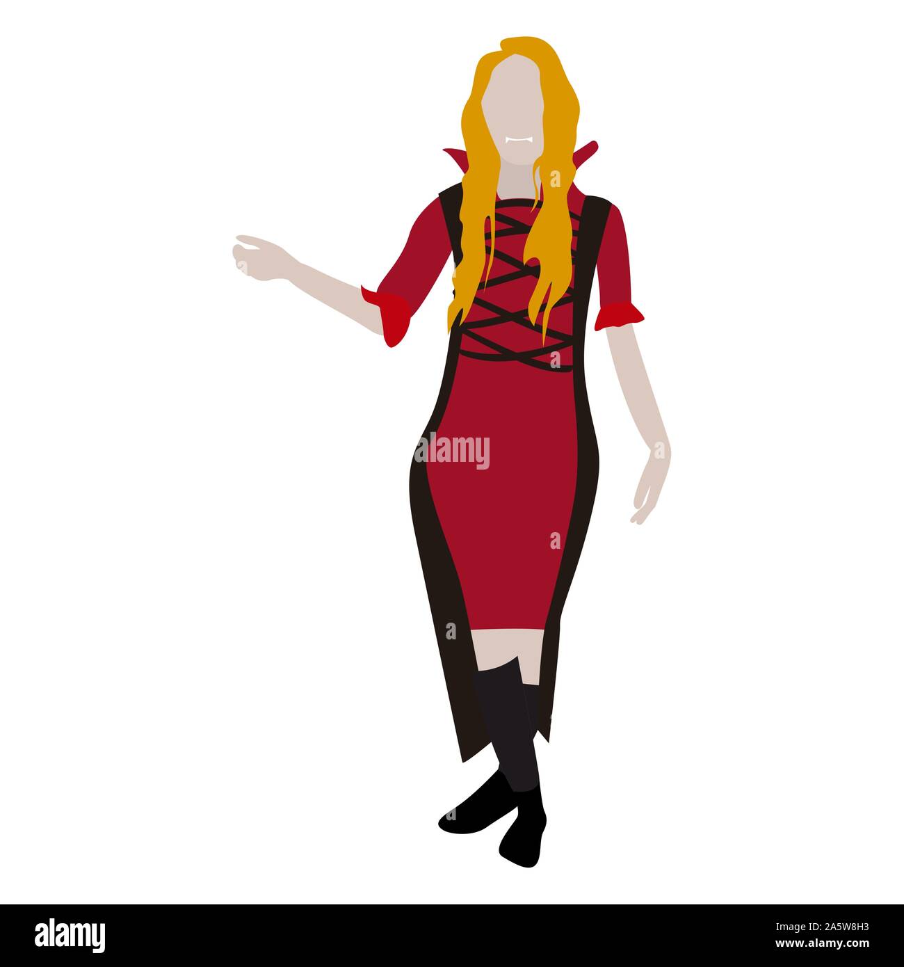 Female vampire costume Stock Vector Images - Alamy