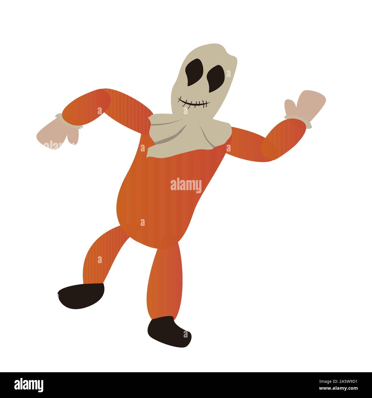 Isolated horror costume for halloween - Vector illustration Stock ...