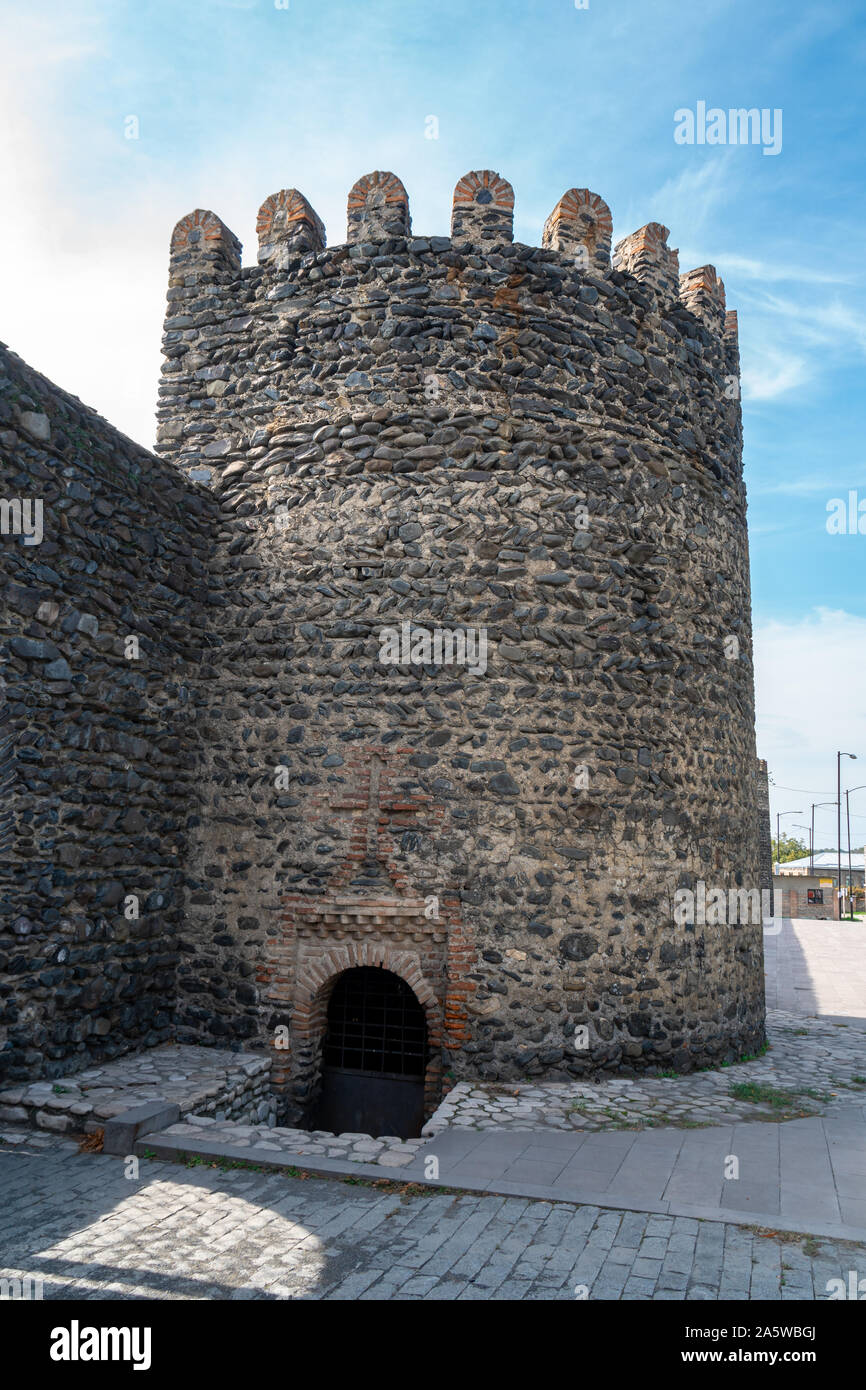 Old medieval Georgian fortress citadel in Kvareli, Kakheti - region of ...