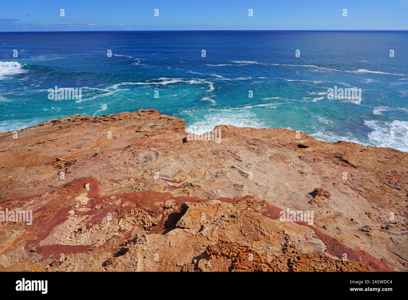 View of the coastal cliffs Kalbarri National Park in the Mid West ...
