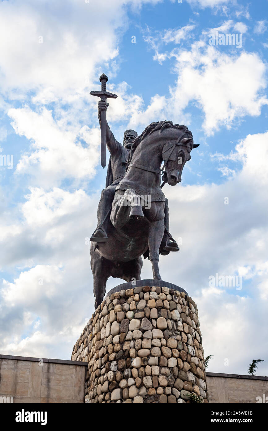 Statue of King Erekle (Heraclius) II in Telavi, Georgia. King of Kartl ...