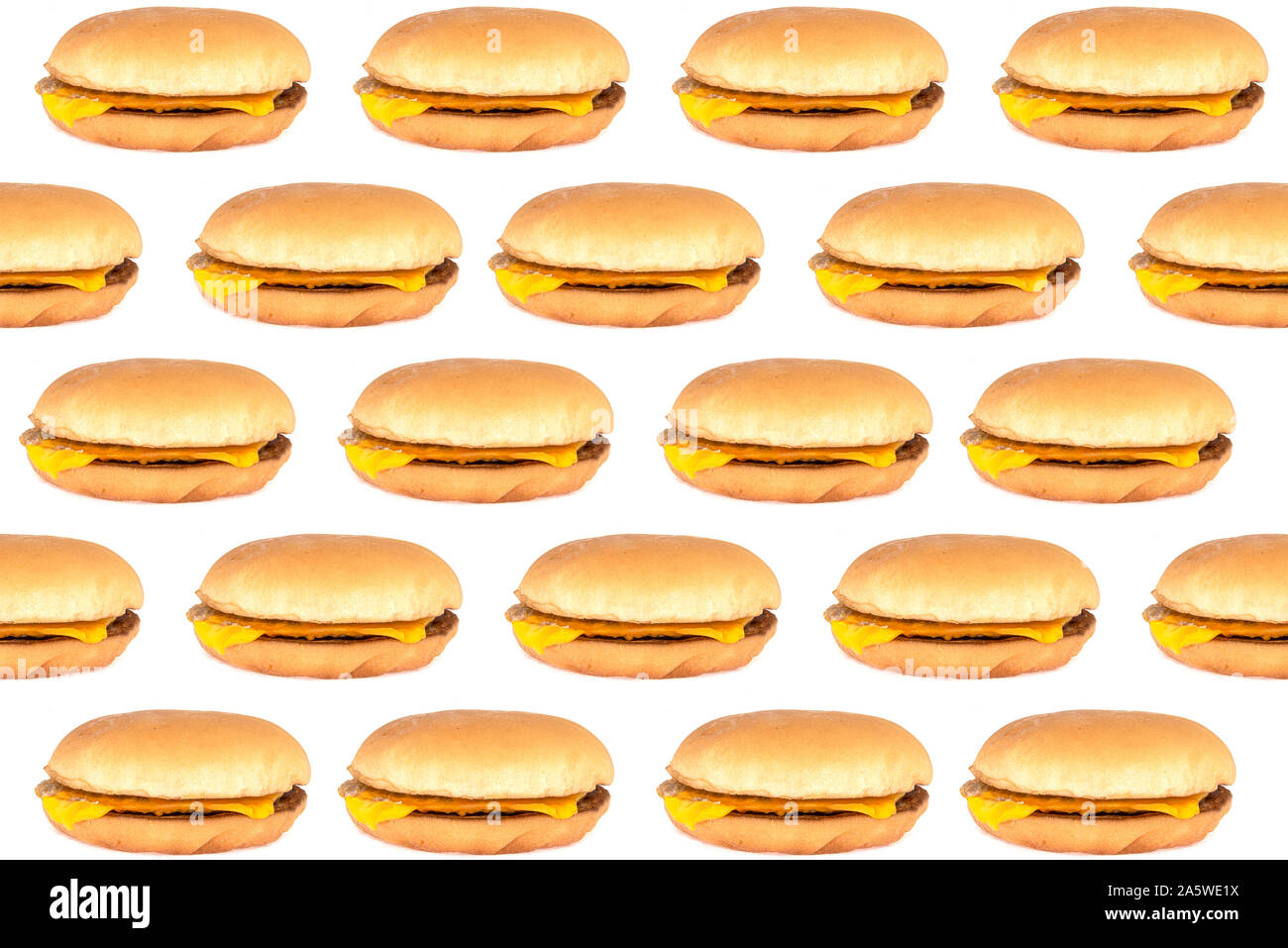 Cheesburfger texture isolated on white background Stock Photo - Alamy