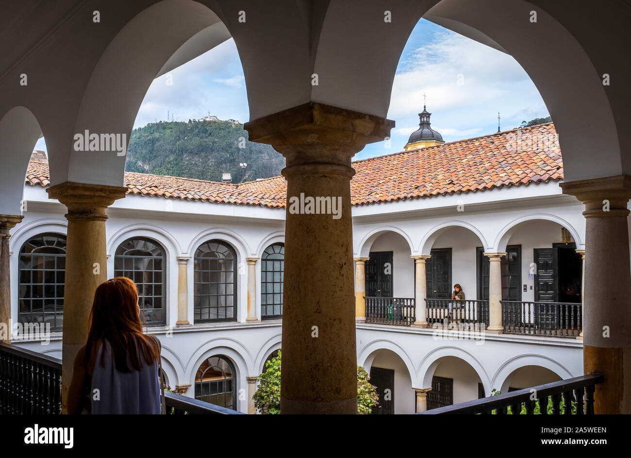 Courtyard of Botero Museum, Bogota, Colombia Stock Photo - Alamy