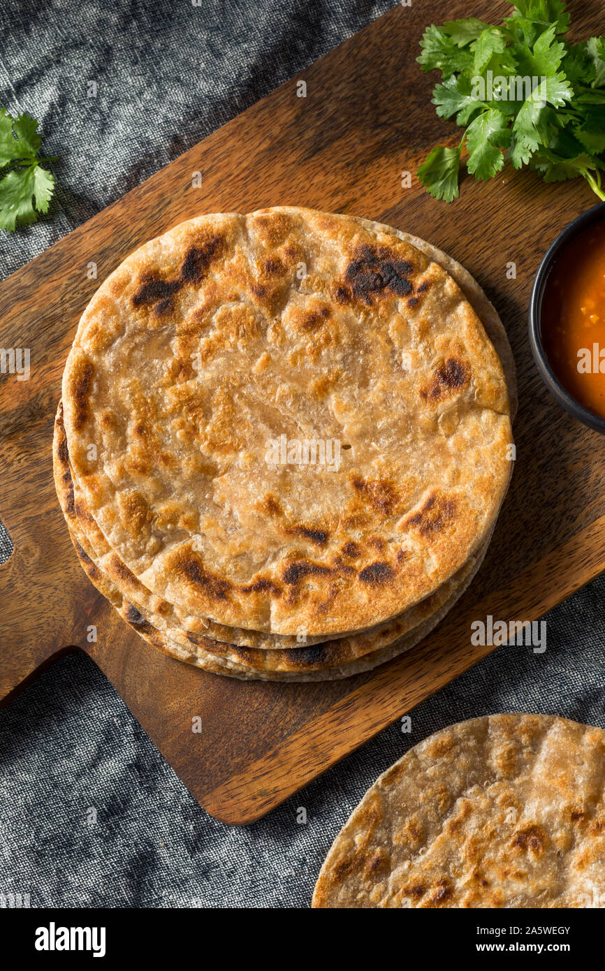 Homemade Indian Roti Chapati Bread Ready to Eat Stock Photo - Alamy