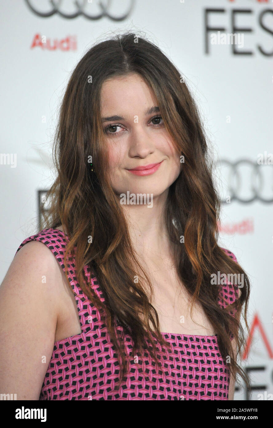 LOS ANGELES, CA. November 07, 2012: Alice Englert at the AFI Fest 2012 ...