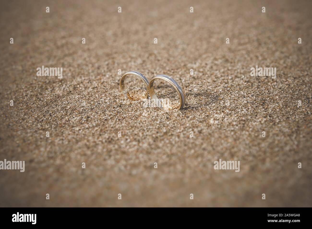Wedding rings for the bride and groom Stock Photo - Alamy