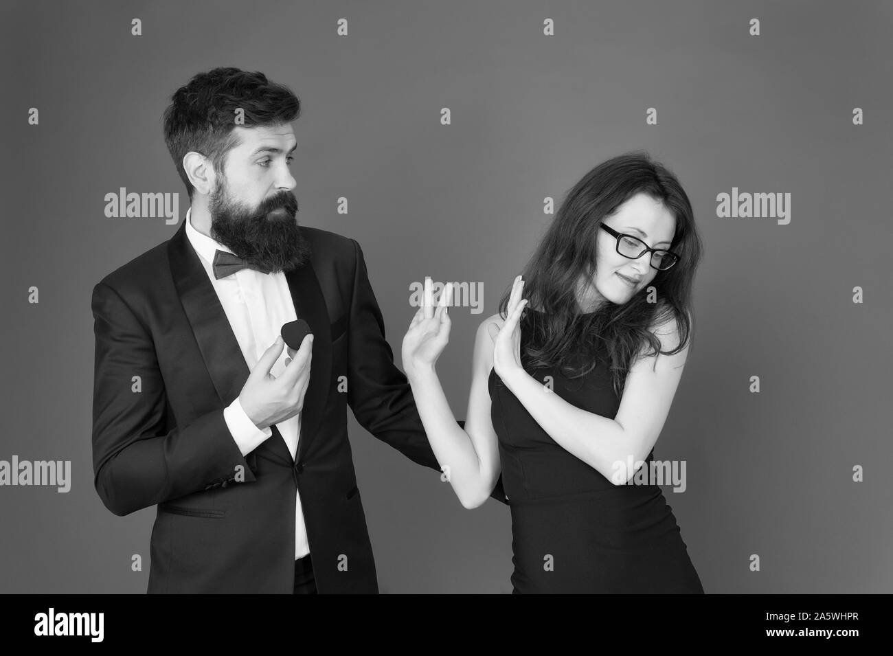 Woman reject man party hi-res stock photography and images - Alamy