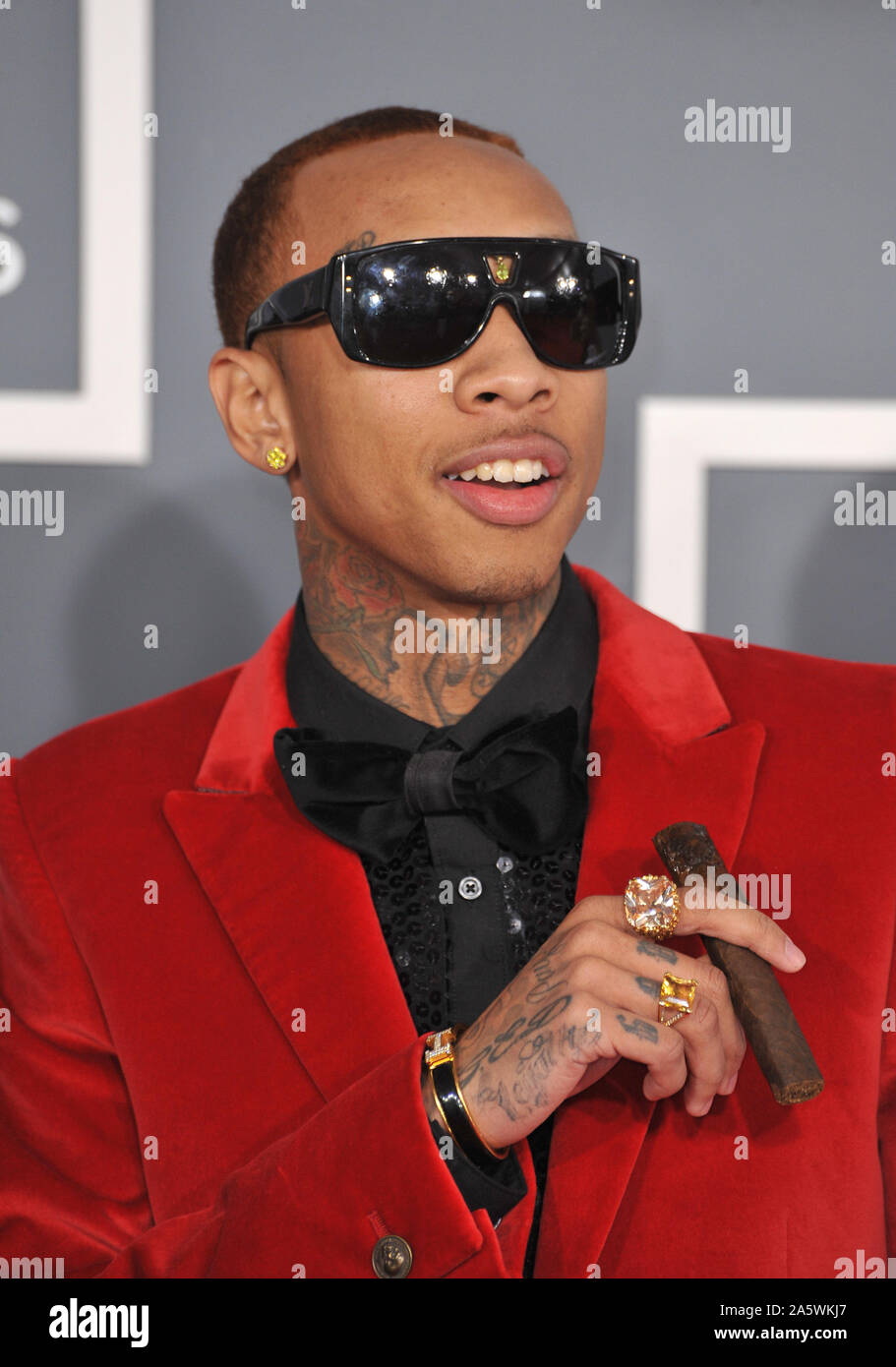 LOS ANGELES, CA. February 12, 2012: Tyga at the 54th Annual Grammy ...