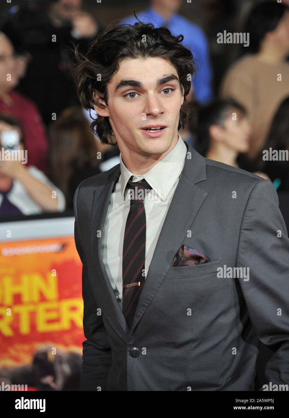 LOS ANGELES, CA. February 22, 2012: RJ Mitte at the world premiere of ...