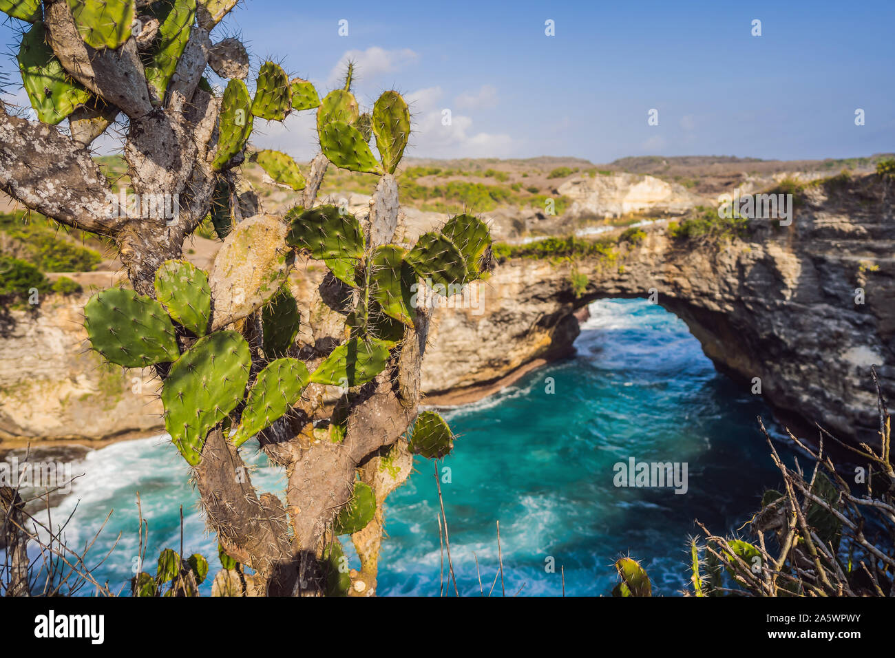 Landscape over Broken Beach in Nusa Penida, Indonesia Angel's BillaBong ...