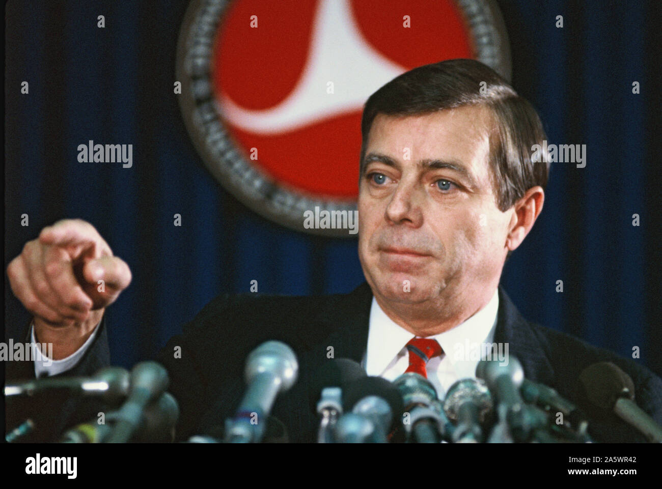 Drew Lewis, Secretary of Transportation in January 1983 Photo by Dennis ...