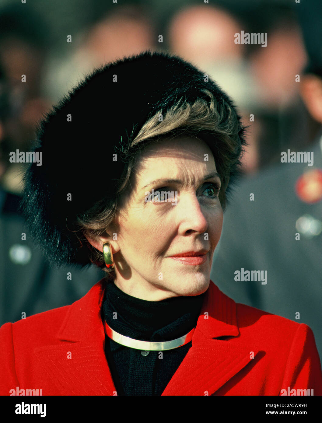 First Lady Nancy Reagan in December 1983. Photo by Dennis Brack bb71 ...